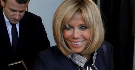 마크롱 부인 24살 연상 고교 선생이었다[화보]