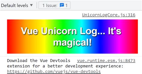 Colorize Console Log With The Vue Unicorn Log Component Vue Script