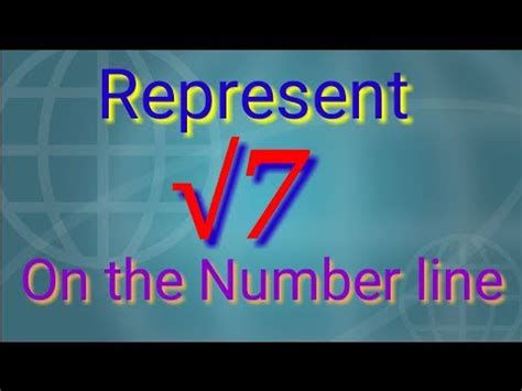 Represent 7 On The Number Line YouTube