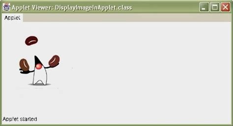 Displaying The Image Object On The Java Applet