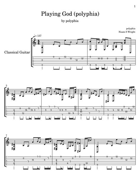 Playing God Polyphia Classical Guitar Pdf