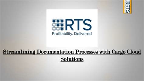 Streamlining Documentation Processes With Cargo Cloud Solutions Pdf