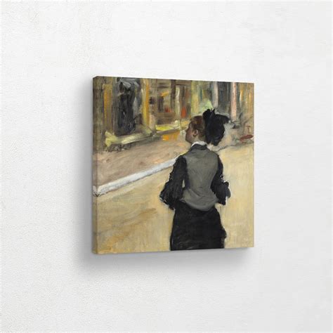 Woman Viewed From Behind Visit To A Museum Great Canvas Arts