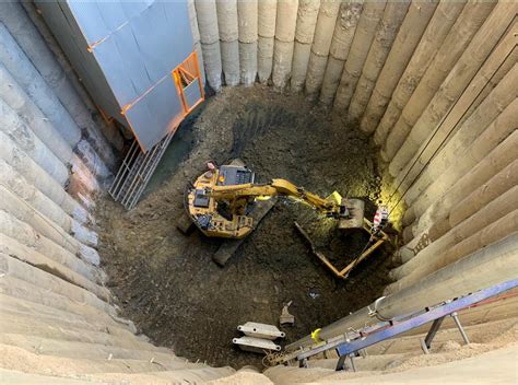 Beautifully Executed Secant Pile Wall Shaft David Tevanian