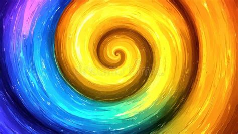 A Vibrant Swirl Of Colors Creating A Dynamic Abstract Spiral Pattern