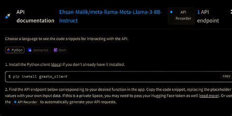 Creating LLM API For Free With Hugging Face Example