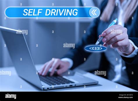 Conceptual Display Self Driving Business Idea Autonomous Vehicle Ability To Navigate Without