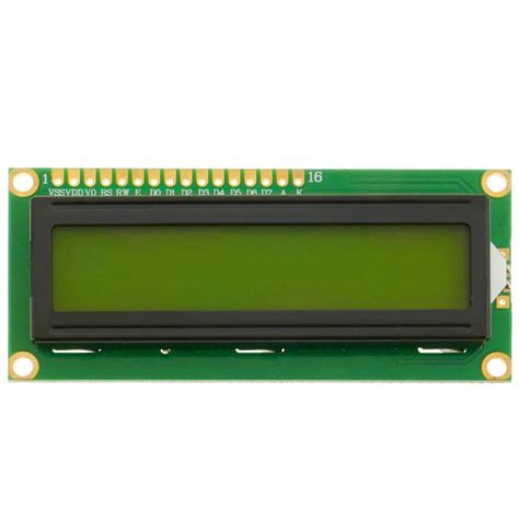 Wyświetlacz Modułu Elektronicznego Lub Wyświetlacz Lcd 16x2 5v żółto