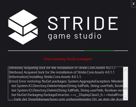 Error When Starting From Local Build · Issue 1141 · Stride3d Stride · Github