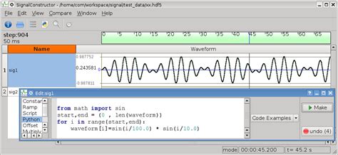 Signal Editor SignalConstructor