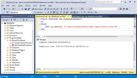 How To Run Data Import From A Sql Stored Procedure