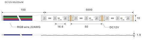 WS2812 DC12V 60LEDs M Smart Addressable RGB Dream Color LED Strip Lights DERUN LED