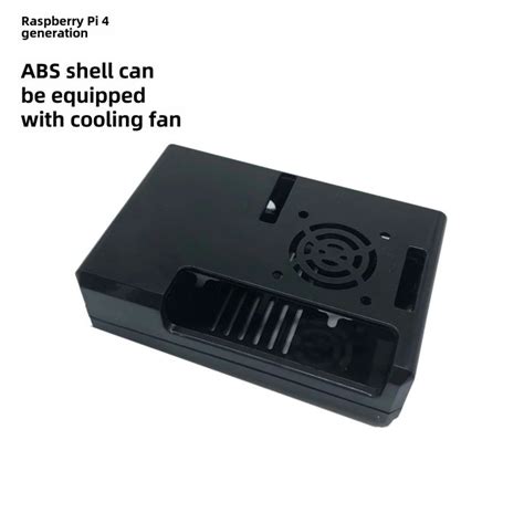 Raspberry Pi 4b Case Pi4 Model 3b2b Abs Shell Heat Dissipation Fan Box
