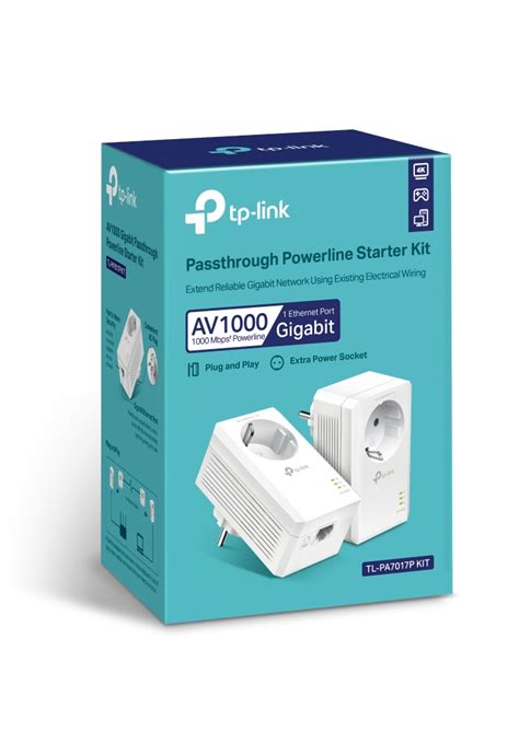 TL-PA7017P KIT | AV1000-Gigabit-Powerline-Adapter KIT mit Steckdose ...