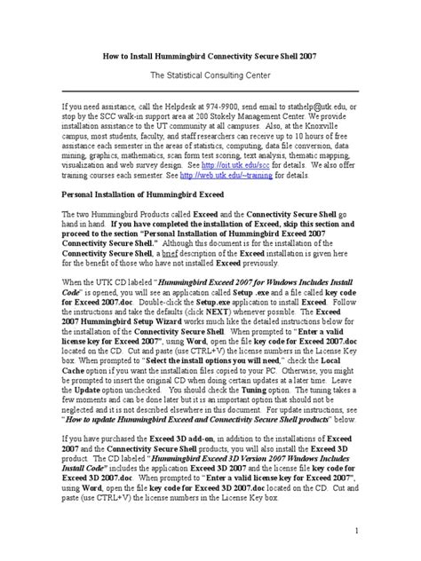 Guide To Installing And Configuring Hummingbird Exceed 2007 And