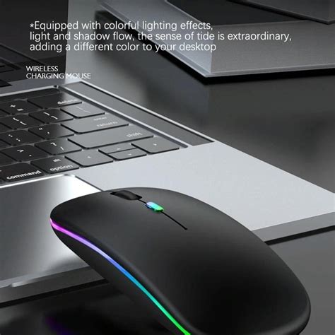 Souris Bluetooth RGB Silencieuse Ergonomique Rechargeable