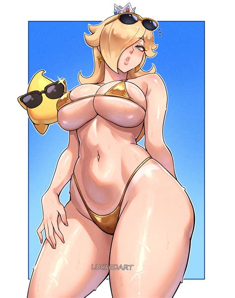 Luchidart Luma Mario Rosalina Highres 1girl Bikini Blonde Hair Blue Eyes Breasts Luchidart Luma Mario Rosalina Highres 1girl Bikini Blonde Hair Blue Eyes Breasts