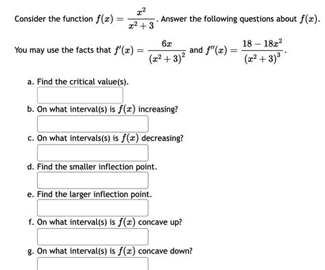 solved consider the function f x x2 3x2 answer the