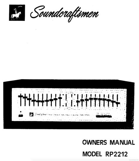Infrequent Sound Sextex Technology Soundcraftsmen Rp2212 Record