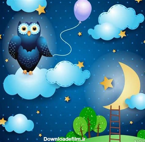 عکس کارتونی شب