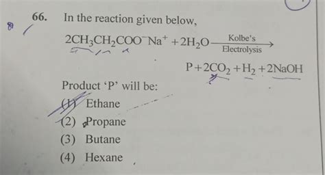 66 in the reaction given below [ begin{array} { l } 2 mathrm { ch }