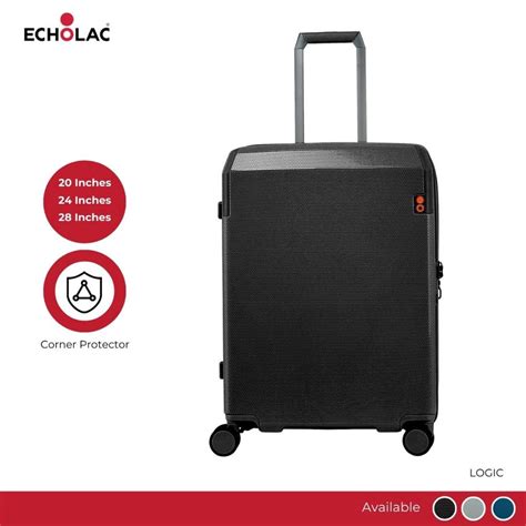Echolac กระเป๋าเดินทาง ซิป 2 ชั้น มีมุมกันกระแทก รุ่นโลจิค Logic Pc275sa Shopee Thailand