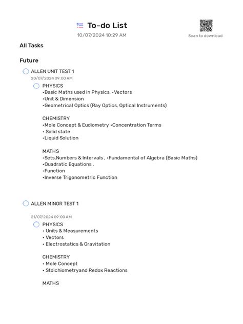 Schedule Pdf Chemistry Physics