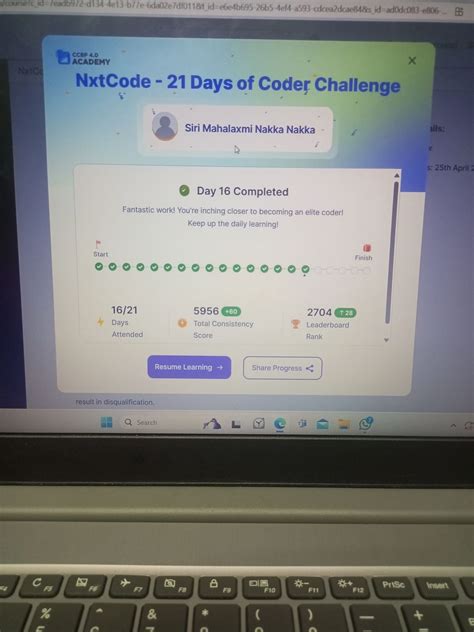 Siri Mahalaxmi Nakka On Linkedin Html Css Nxtwave Nxtcode Consistency