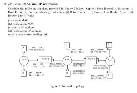solved 2 25 points mac and ip addresses consider the