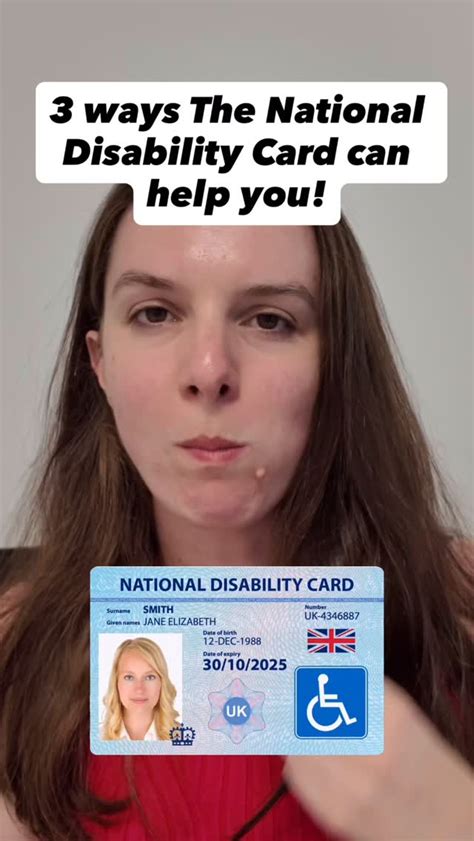 National Disability Id Card