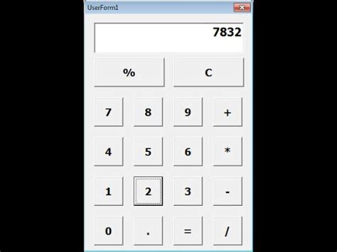 How To Create A Calculator In Excel Using VBA YouTube