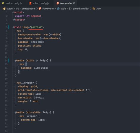 Error When Using New Css Syntax At Vs Code · Issue 190 · Sveltejs
