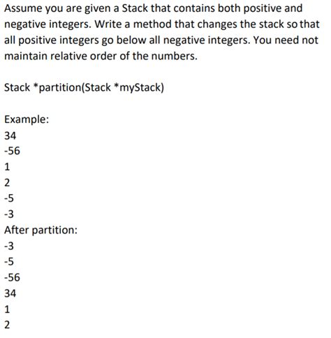 Solved Assume You Are Given A Stack That Contains Both