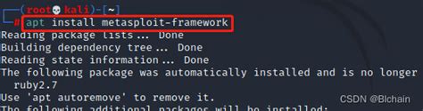 kali中安装使用msfconsole kali安装msf csdn博客