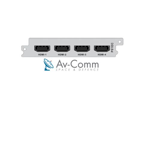 PBI P EC Quad HDMI MPEG H HD SD Transcoder Encoder Module Av Comm Space Defence