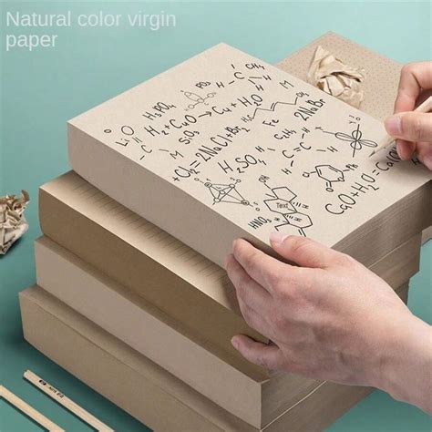 Babe Draft Paper Original Wood Color Draft Paper Blank Square Horizontal Division Dot Matrix