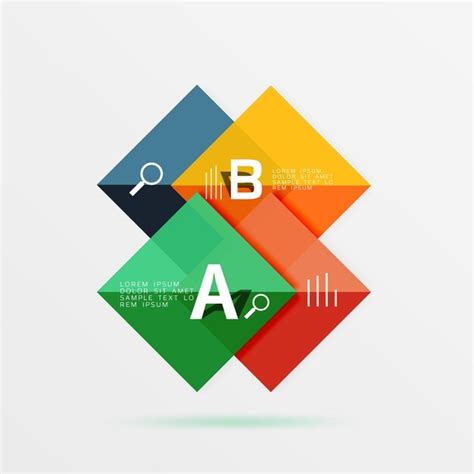 Premium Vector Geometric Square And Triangle Template Vector Template Background For Workflow