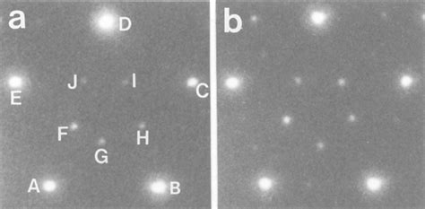 Enlarged Areas Of Electron Diffraction Patterns Of Cu Ga Mg Sc