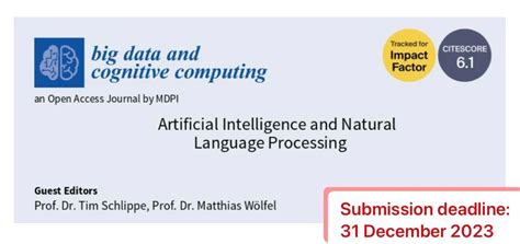 tim schlippe on linkedin mdpi bdcc ai nlp artificialintelligence