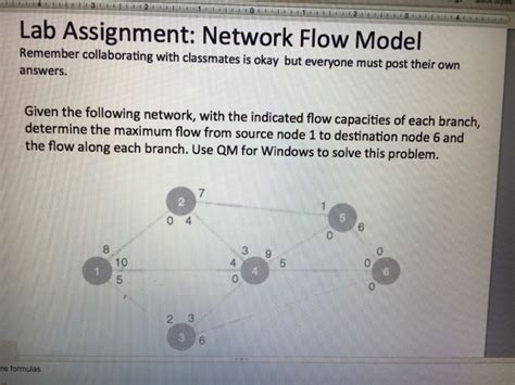 Solved Lab Assignment Network Flow Model Remember