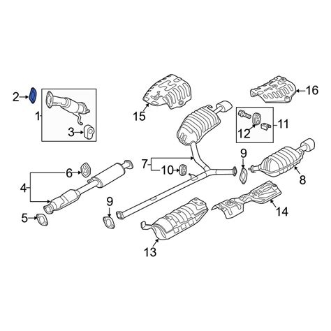 Hyundai OE 287513S100 - Front Lower Exhaust Pipe Flange Gasket