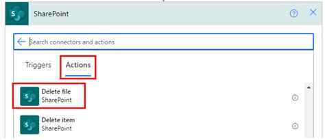 Delete File Action In Sharepoint Connectorpower Automate Cloud Flows