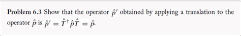 Solved Problem 63 Show That The Operator P′ Obtained By