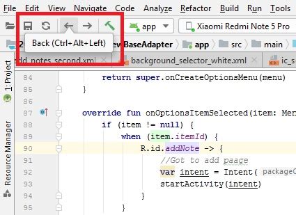 Android Studio Ctrl Alt Left Right Doesn T Work In Windows Stack Overflow