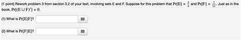 solved 1 point rework problem 3 from section 3 2 of your