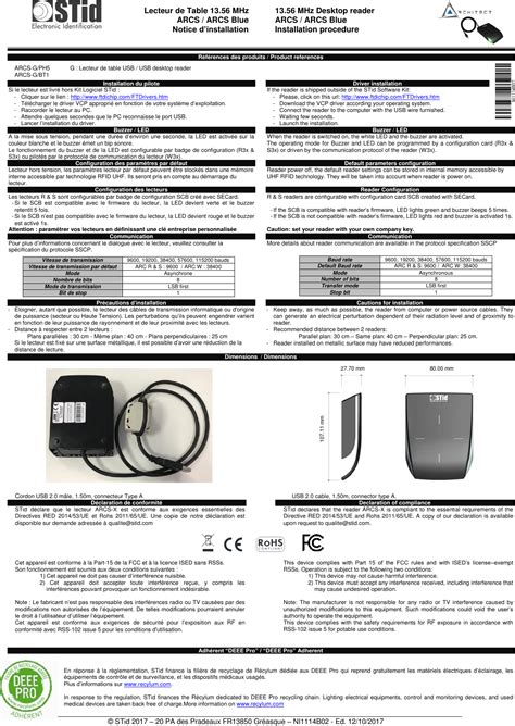 Stid Ac4 Rfid Reader User Manual