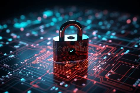 A Lock Symbol Embodies Advanced Protection In Bryliaevs Cybersecurity