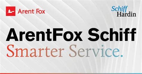 I Am Excited To Announce That Arent Fox Has Agreed To Merge With Schiff