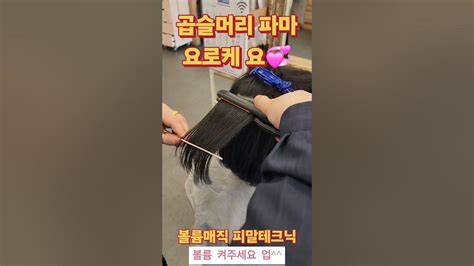곱슬머리 무슨파마 할까요로케 해주세요 💞파마볼륨매직매직셋팅여자머리 여자머리추천보브컷hair Haircut Hairstyle스타일링 뷰티사모님머리