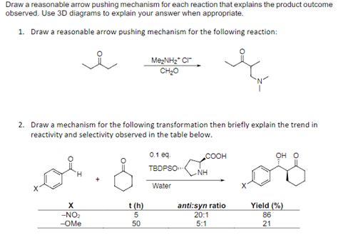 [Solved]: Please help full mechanisms! Draw a reasonabl